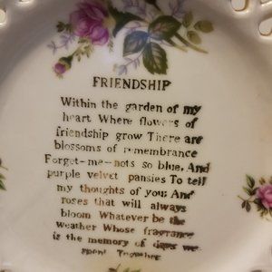 Accents | Vintage Collector Friendship Plate Gold Trim | Poshmark